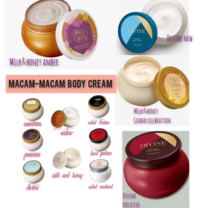 Jual Alami macam-macam Body cream dengan 10 aroma/ body lotion | Shopee ...