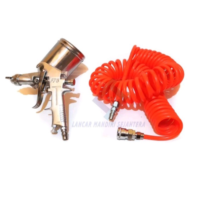 Jual Spray Spray Gun F75G Spet Cat Semprot Plus Selang Recoil Hose 6 ...