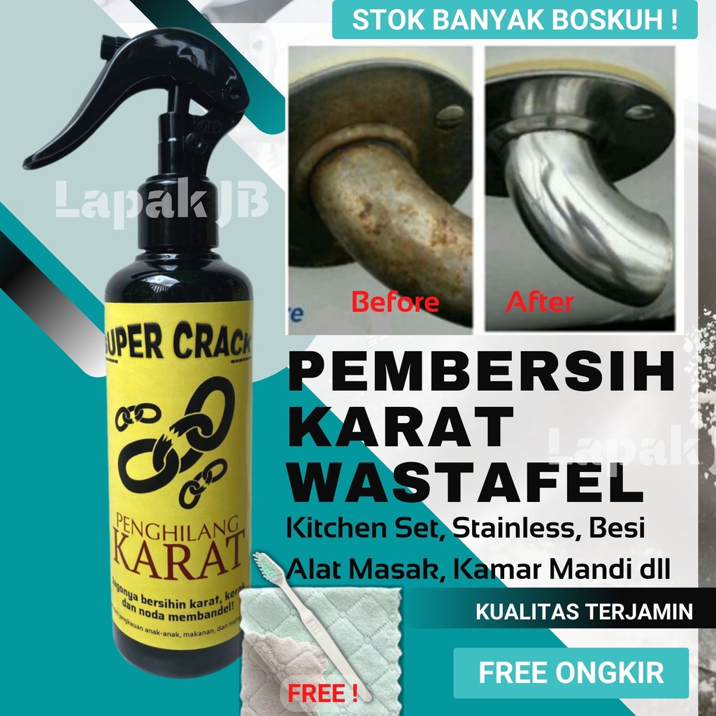 Jual Cairan Pembersih Karat Motor Penghilang Karat Besi Wajan Alat Masak Sendok Tas Toilet ...