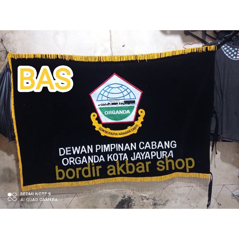 Jual bendera pataka ORGANDA/bendera petakA bordir/bendera custom ...