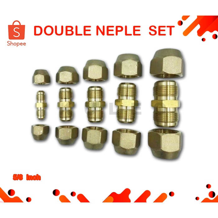 Jual Double Nepel Set 5/8 - Dobel Nepel 5/8 inch | Shopee Indonesia