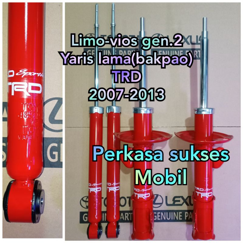 Jual shockbreaker shock absorber toyota limo vios gen 2 yaris trd depan & belakang 2006-2013 ...