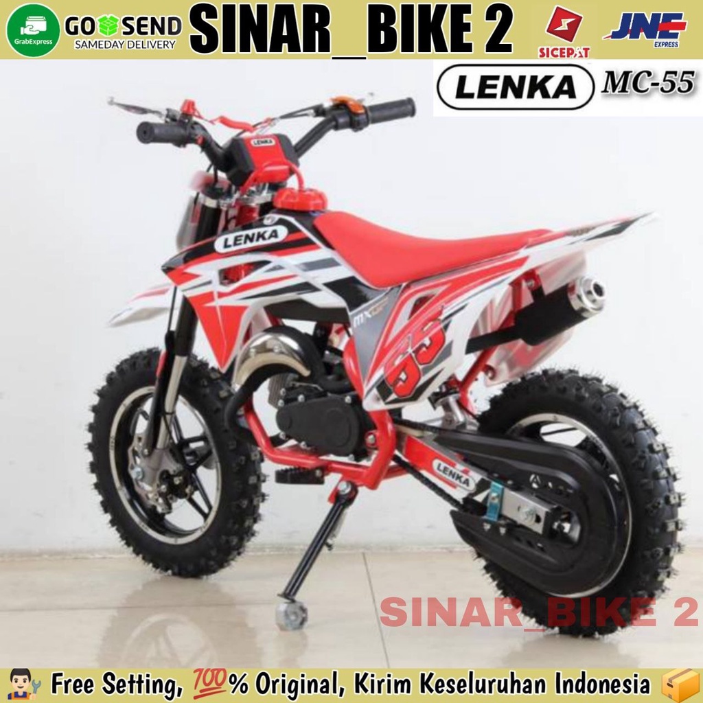Jual Motor Bensin Mini Trail Anak Lenka MC 55 Dan Lenka 73 | Shopee ...