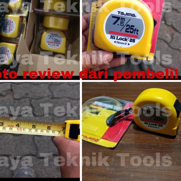 Jual Meteran Hi-Lock Tajima 7,5 meter Kuning Measuring Tape | Shopee ...