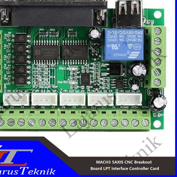 Jual MACH3 5AXIS CNC Breakout Board LPT Interface Controller Card ...