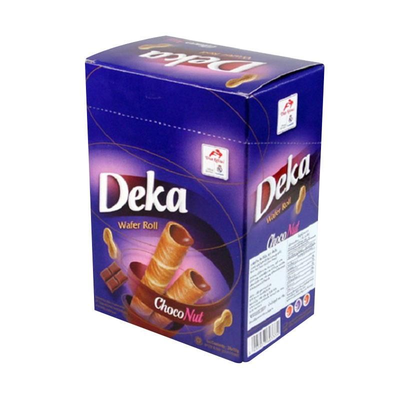 Jual Deka Wafer Roll chocoNut 1 Box (isi 24pcs@8gr) | Shopee Indonesia