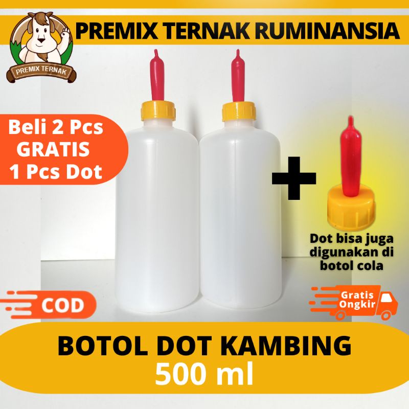 Jual BOTOL DOT KAMBING CEMPE 500ML (BOTOL PUTIH) - Dot Cempe Kambing ...