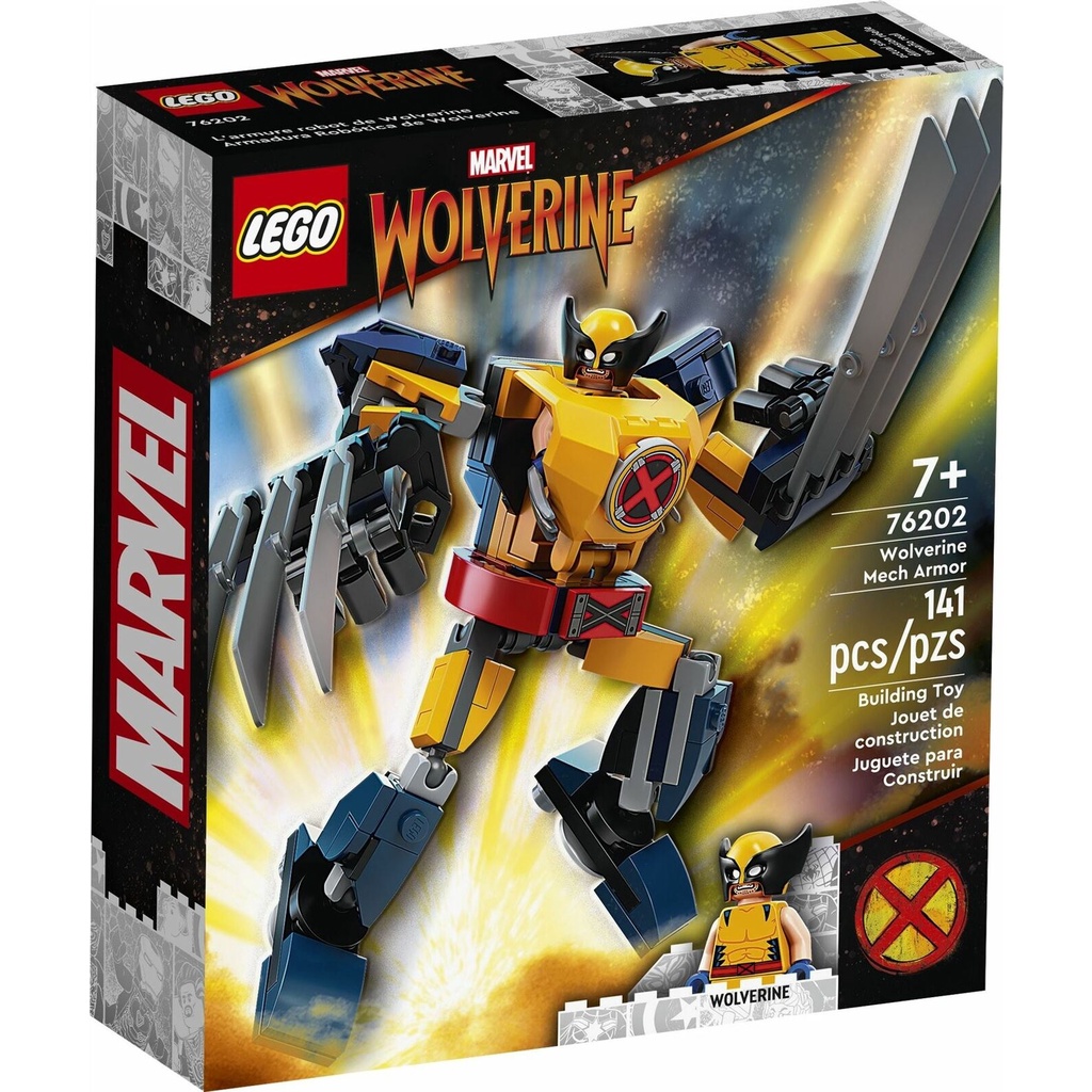 Jual LEGO Marvel Superheroes - 76202 Wolverine Mech Armour Set Robot ...