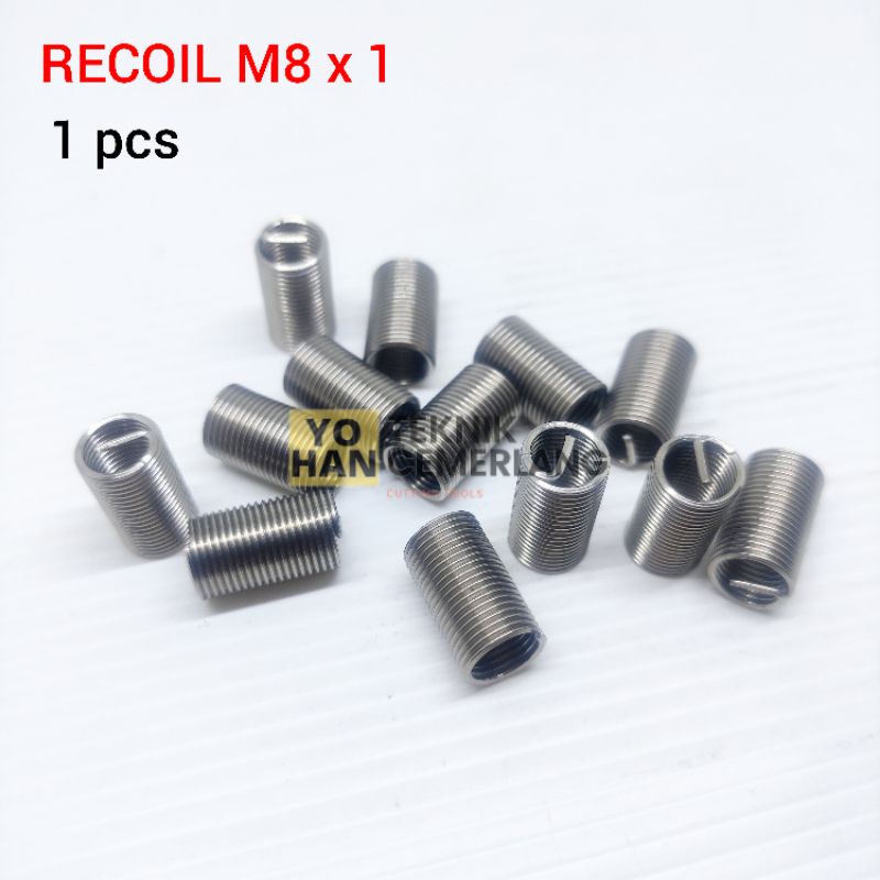 Jual Recoil M8 x 1 3D Alat Perbaikan Drat Halus Baut 12 Slek Aus Dol ...