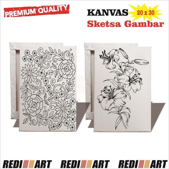 Jual Kanvas Lukis Sketsa Gambar 20x30 cm | Shopee Indonesia