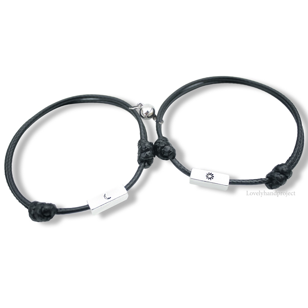 Jual Gelang Couple Magnet Moon Sun Motif Bulan Matahari Adjustable ...