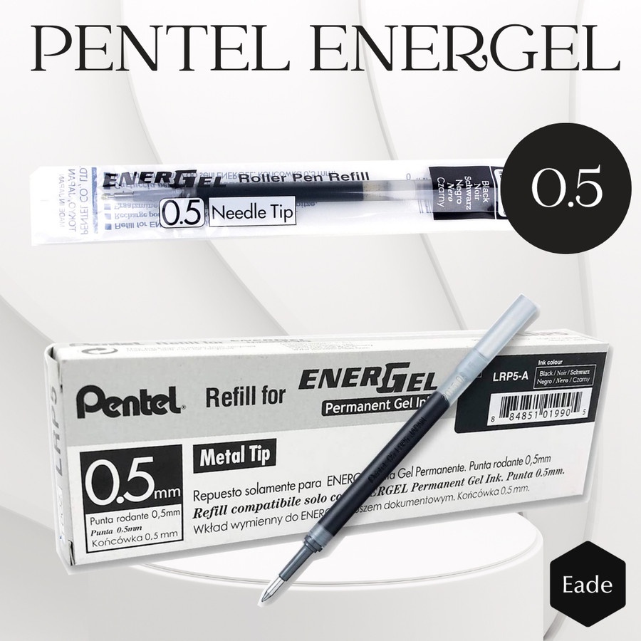 Jual Refill Isi Pulpen / Pena Pentel Energel 0.5 MM - Hitam / Biru ...