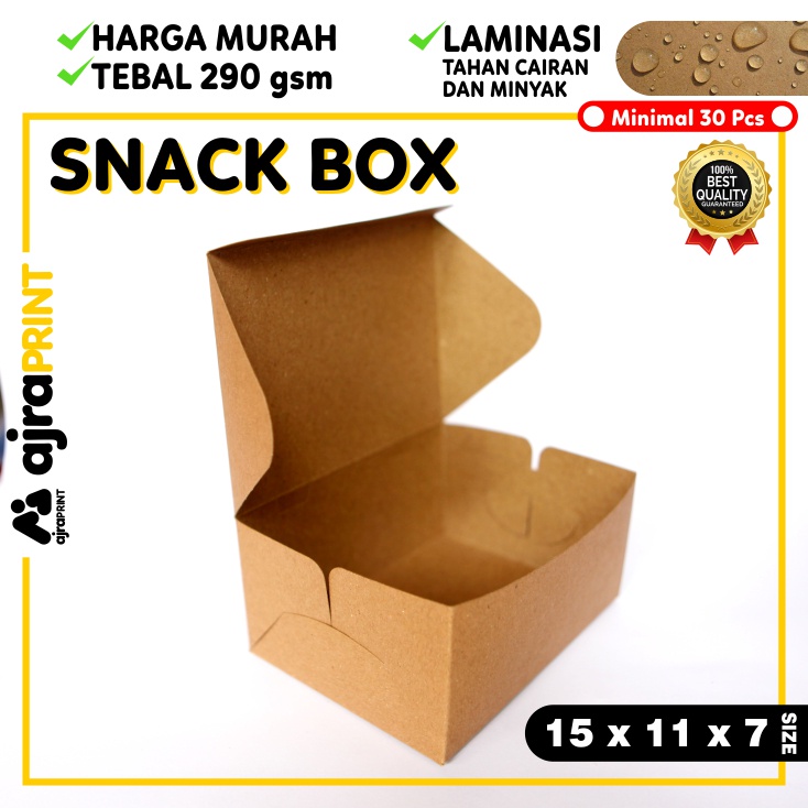 Jual Snack Box tempat penyimpanan makanan paper wadah tray penyimpanan ...