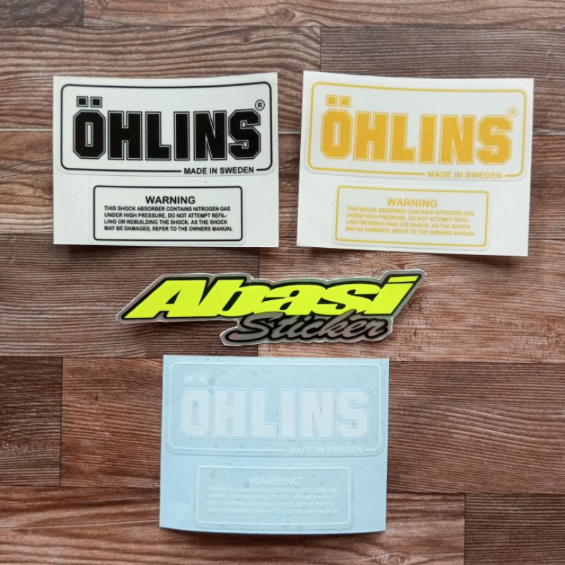 Jual STICKER OHLINS TRANSFARAN | Shopee Indonesia