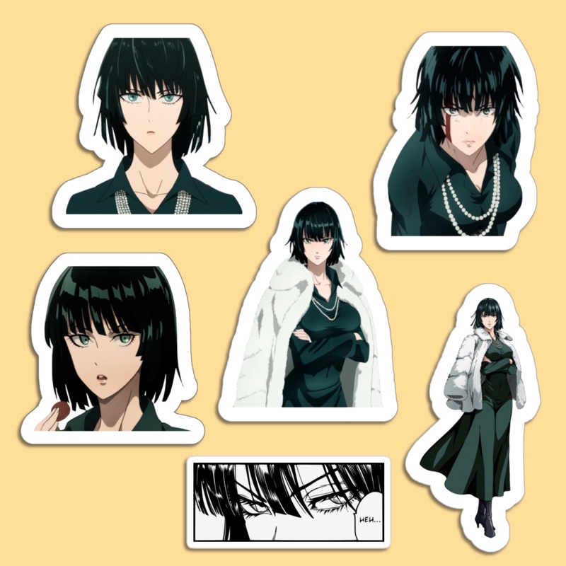 Jual Sticker Anime One punch man Sticker fubuki Saitama Genos Sticker ...