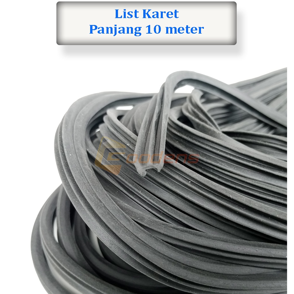Jual List Karet 056 karet untuk kaca etalase panjang 10meter | Shopee ...