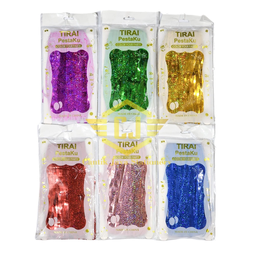 Jual Tirai Foil / Foil Curtain / Tirai Balon / Rumbai Foil / Party ...