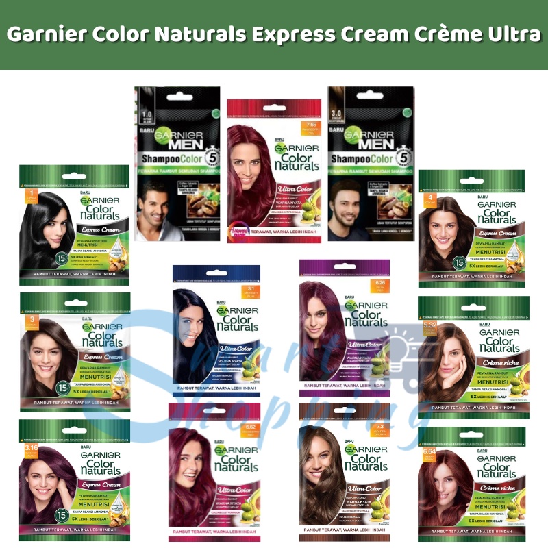 Jual Garnier Color Naturals Express Cream Crème Ultra / Hair Color ...
