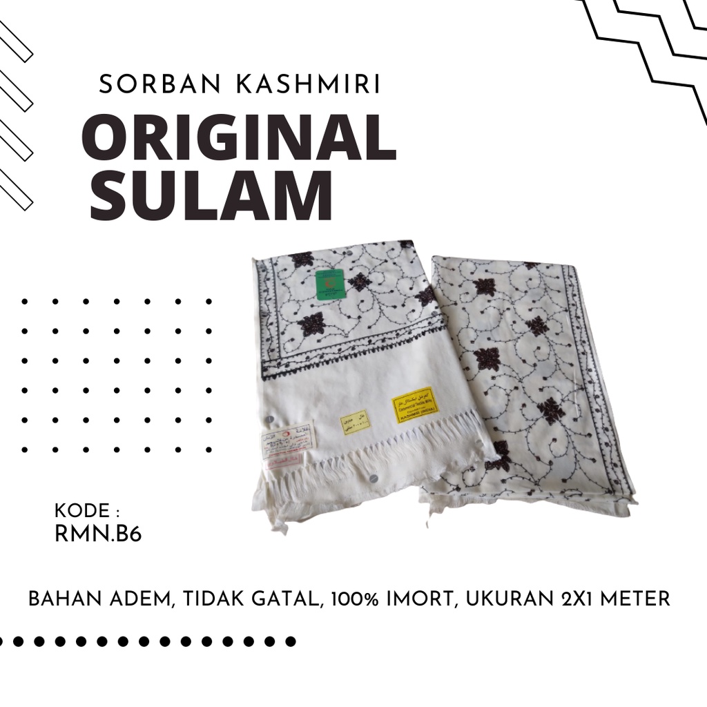 Jual Sorban Kashmiri / Surban Kasmiri / Sorban Habib / Serban Habib ...