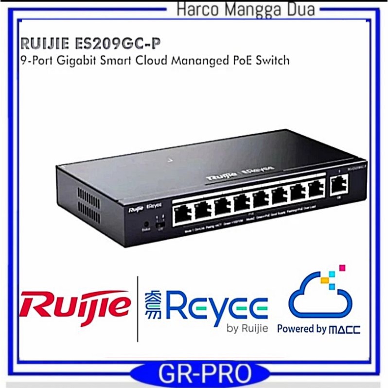 Jual Ruiji Ruijie reyee switch POE 9 port RG-ES209GC-P | Shopee Indonesia