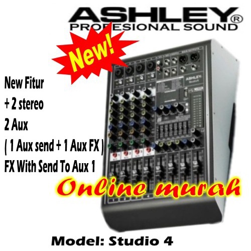 Jual new POWER MIXER ASHLEY STUDIO4 ORIGINAL studio 4 | Shopee Indonesia