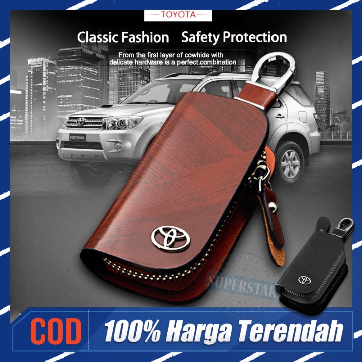 Jual Gantungan Kunci Mobil Dompet Remote/STNK Bahan Semi Kulit Glossy ...