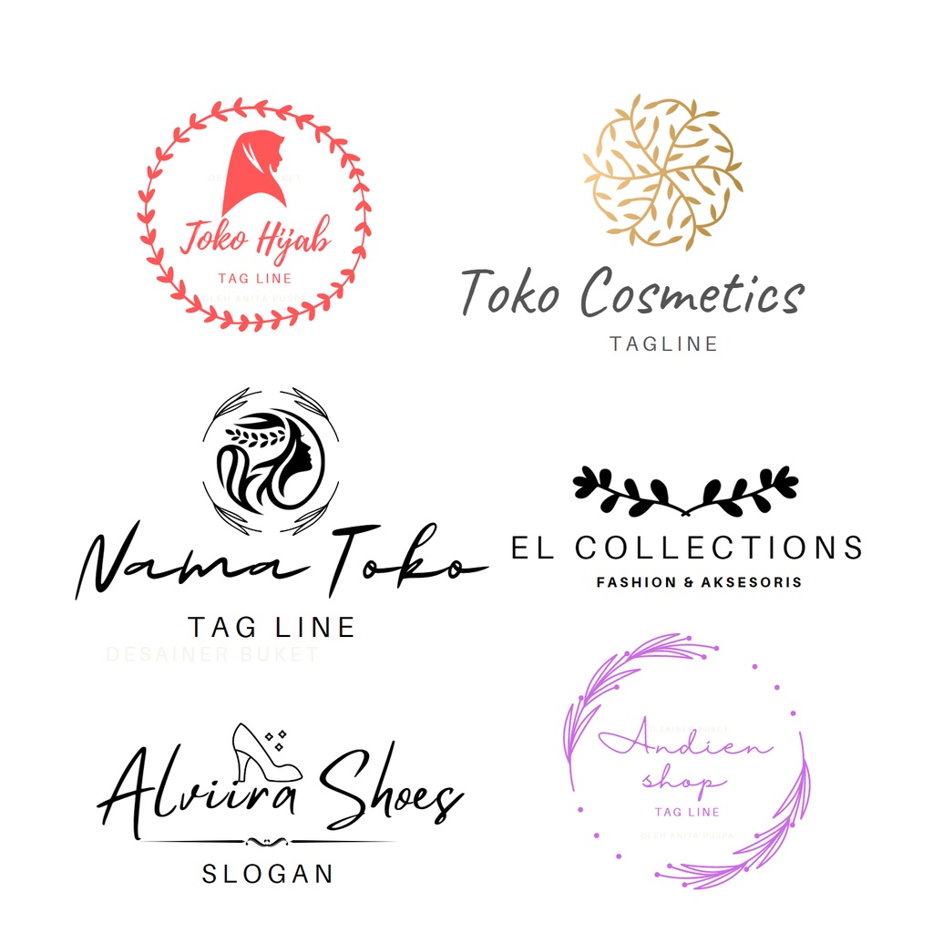 Jual Jasa desain logo olshop fashion cosmetics | Shopee Indonesia