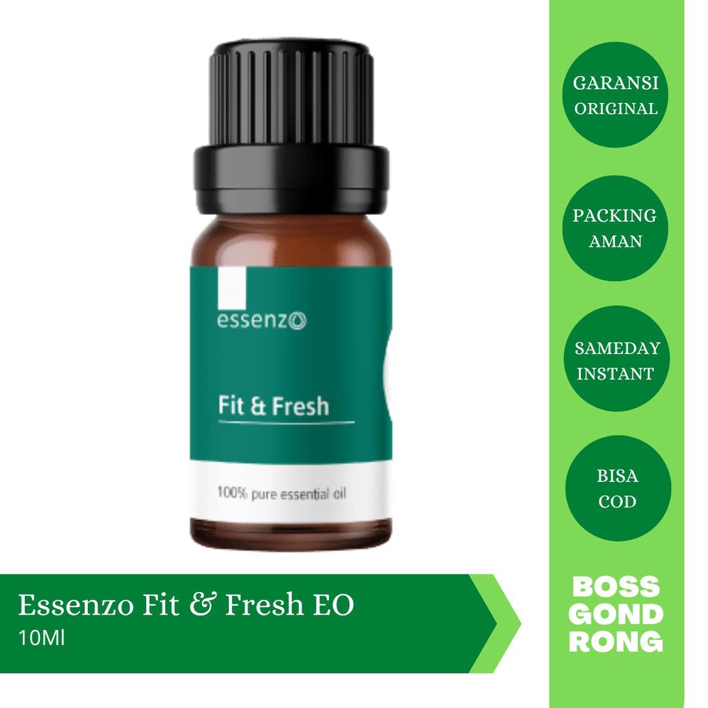 Jual [Bisa COD] Essenzo Fit & Fresh Essential Oil. perpaduan dari tiga jenis essential oil ...