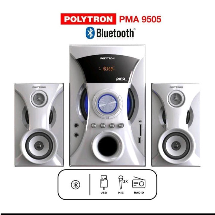 Jual POLYTRON MULTIMEDIA SPEAKER BLUETOOTH PMA 9505 | Shopee Indonesia