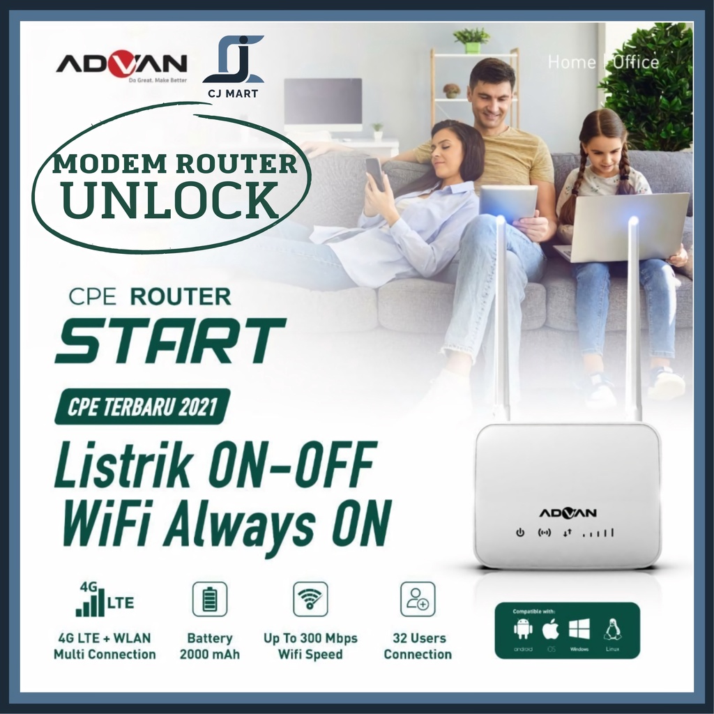 Jual Advan Cpe Modem Router Modem 4G Wifi UNLOCK ALL OPERATOR / Advan ...