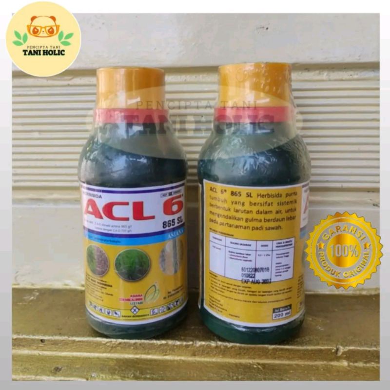 Jual ACL 6 (865SL) mirip lindomin & DMA herbi padi buat daun lebar | Shopee Indonesia