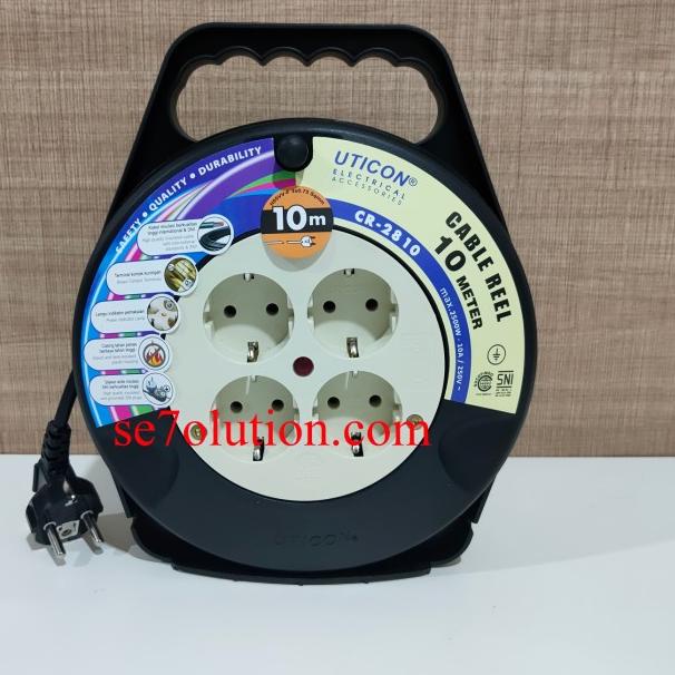 Jual Uticon Kabel Roll Cable Reel 4 Lobang Arde 10M (CR-2810) | Shopee ...