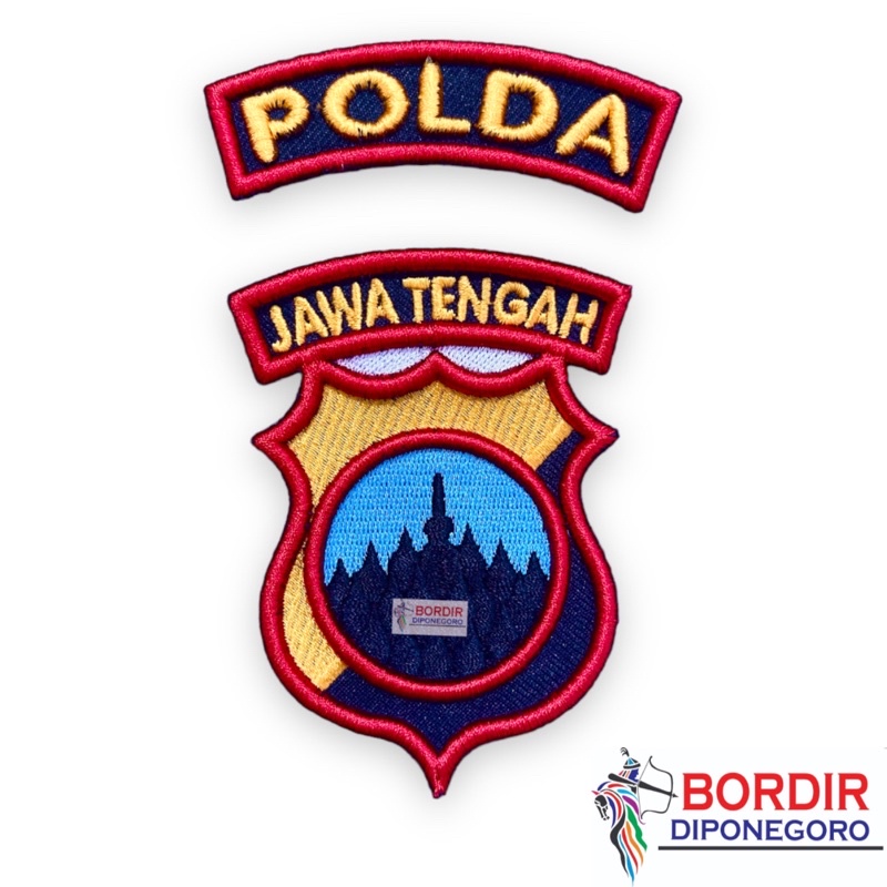 Jual POLDA JATENG 3D PREMIUM | LOGO POLDA JATENG | LOGO JATENG| LOGO ...