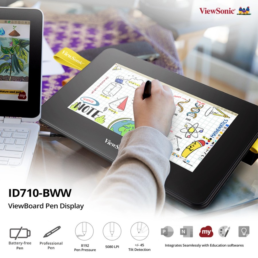 Jual Viewboard ID710 Pen Display Pen Tablet Mengajar Interactive ...