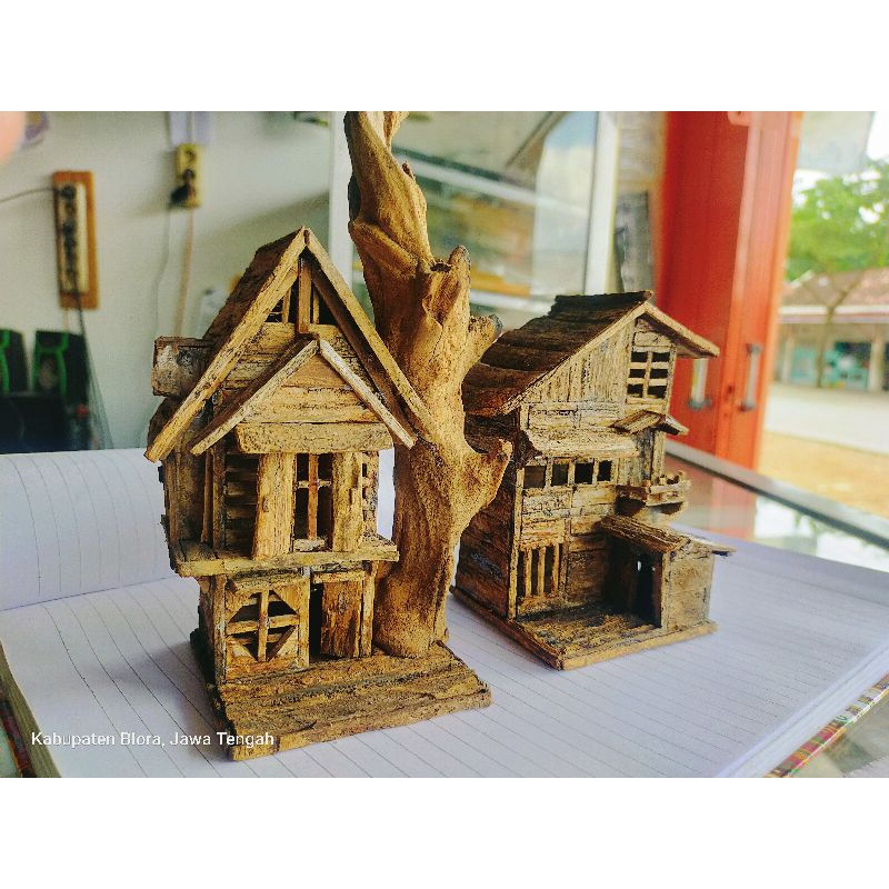 Jual miniature rumah kayu | Shopee Indonesia
