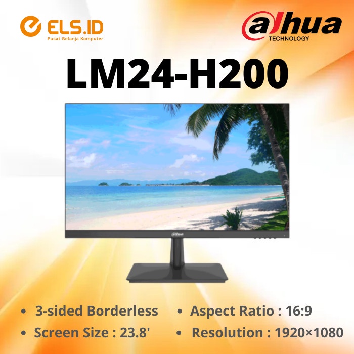 Jual Monitor LED Dahua 24' LM24-H200 3-Sided Borderless | Shopee Indonesia