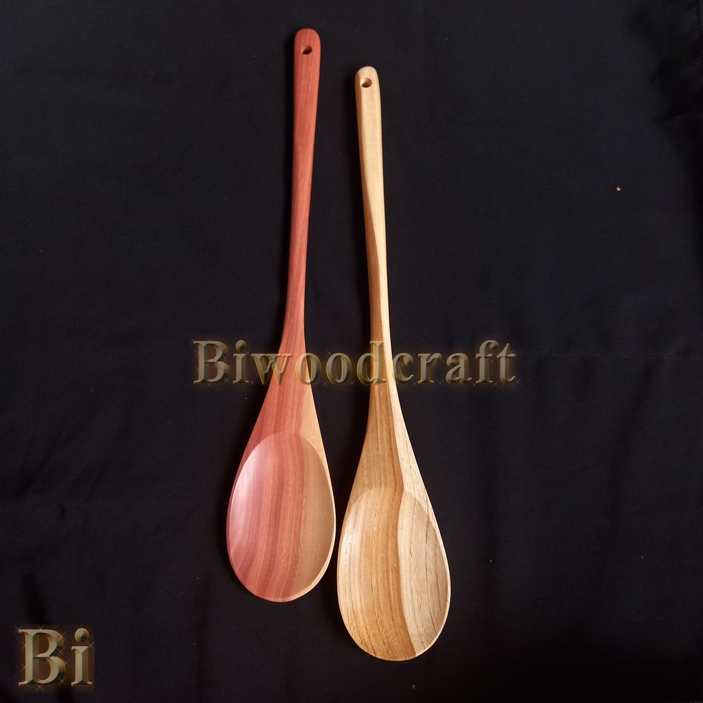 Jual Spatula kayu Bulat Oval sawo 35 cm - Sutil kayu masak - Sutil Aduk ...
