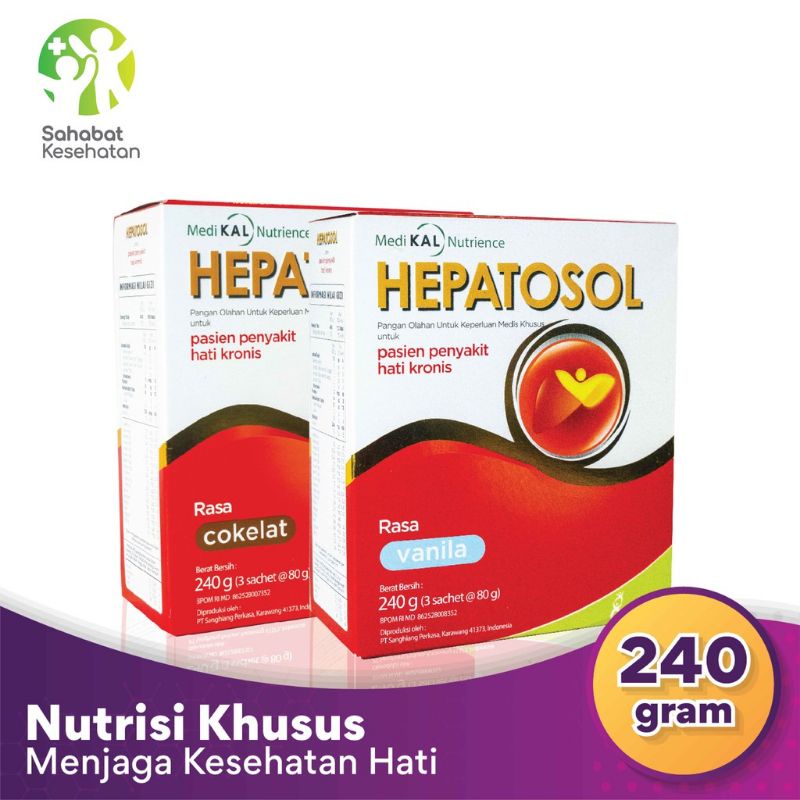 Jual Hepatosol vanila coklat / Lola nutrisi kesehatan hati 240 gram ...