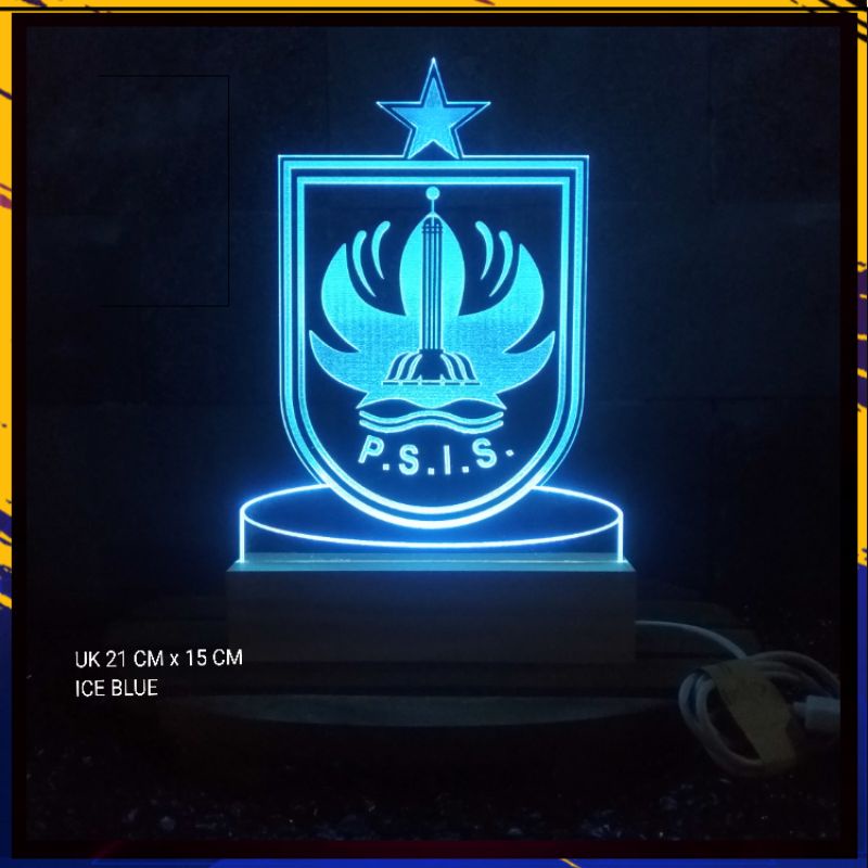 Jual PSIS psis semarang lampu kostum logo psis uk 21x15cm oleh oleh ...