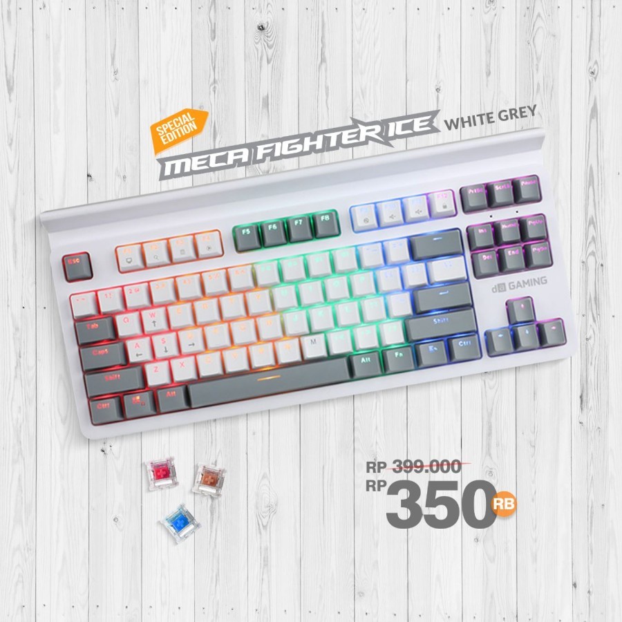 Jual Digital Alliance Keyboard Gaming Meca Fighter Ice TKL SE White ...