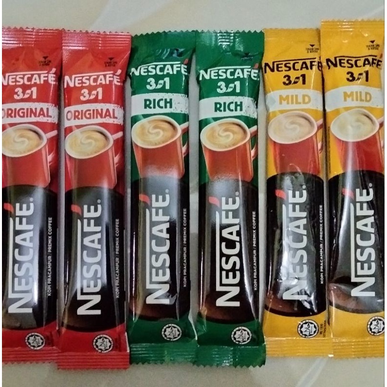 Jual Nescafe 3in1 Malaysia Rich Mild Original | Shopee Indonesia