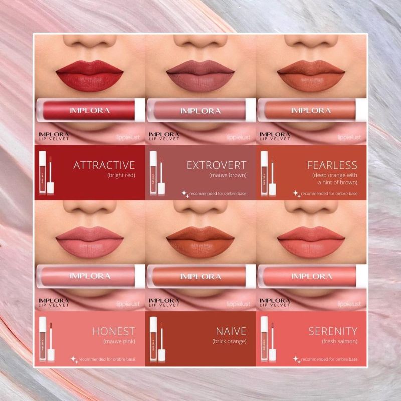 Jual IMPLORA VELVET LIP CREAM ORIGINAL | Shopee Indonesia