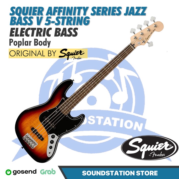 Jual Squier Affinity Series Jazz Bass V 5-String Electric Bass, Laurel ...