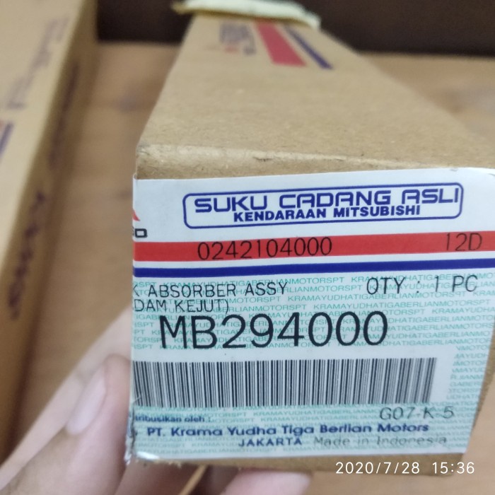 Jual SHOCK ABSORBER DEPAN CANTER 125/136 - MB294000/MB294270 ...