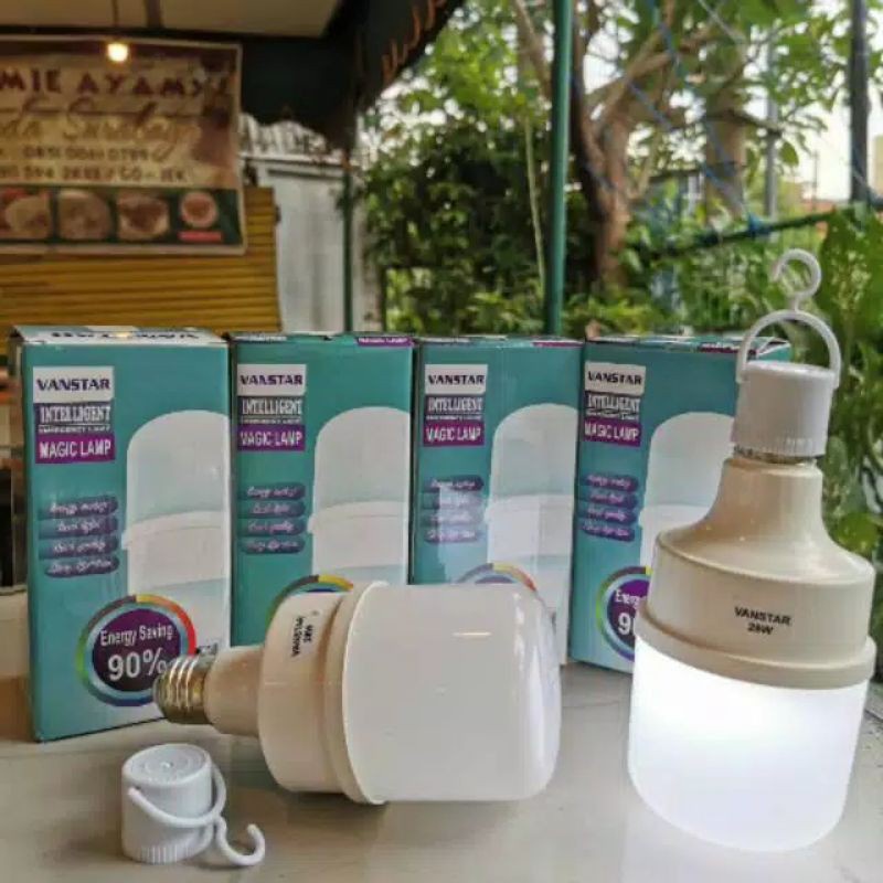 Jual Lampu emergency 28W , lampu ajaib , lampu magic vanstar , bohlam ...