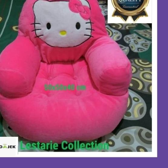 Jual sofa boneka/sofa karakter/sofa anak hello Kitty/tempat duduk anak ...