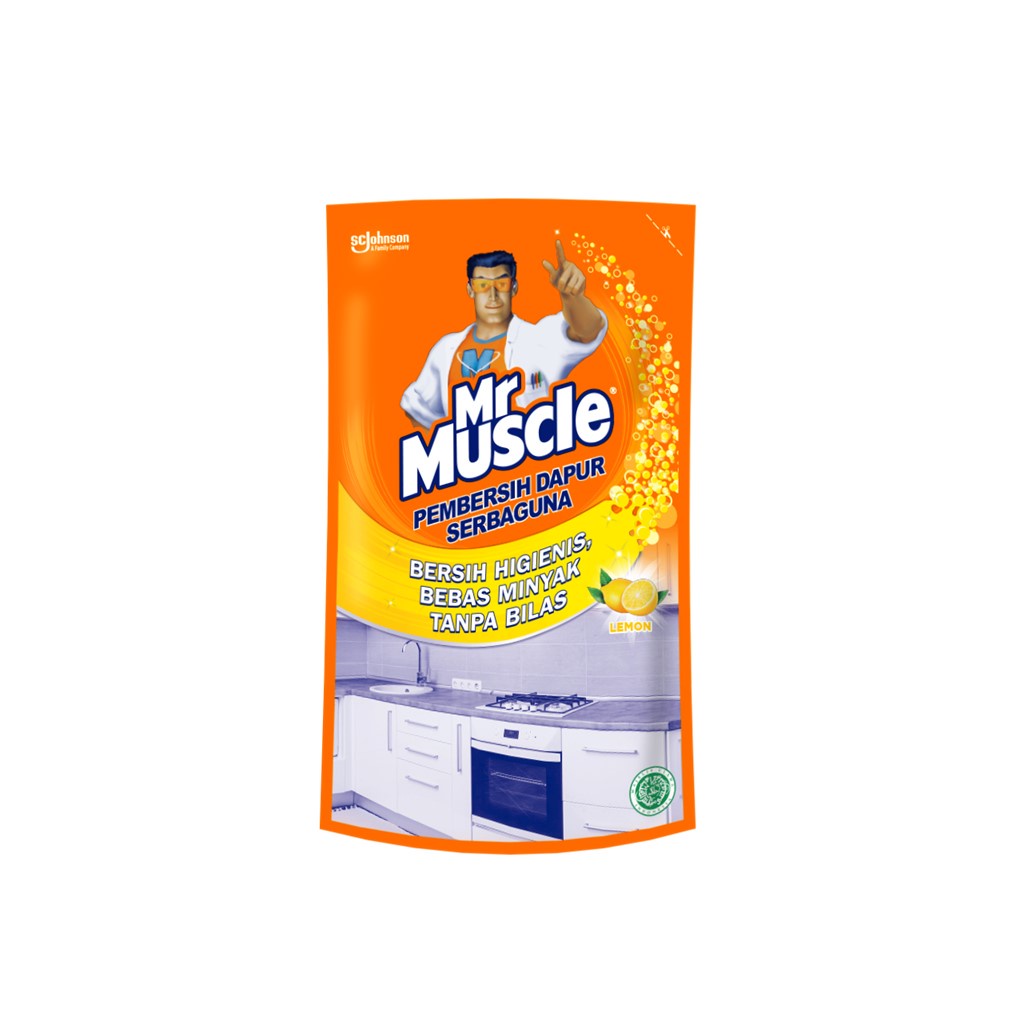Jual Mr. Muscle Kitchen Lemon Pouch 720 ml | Shopee Indonesia