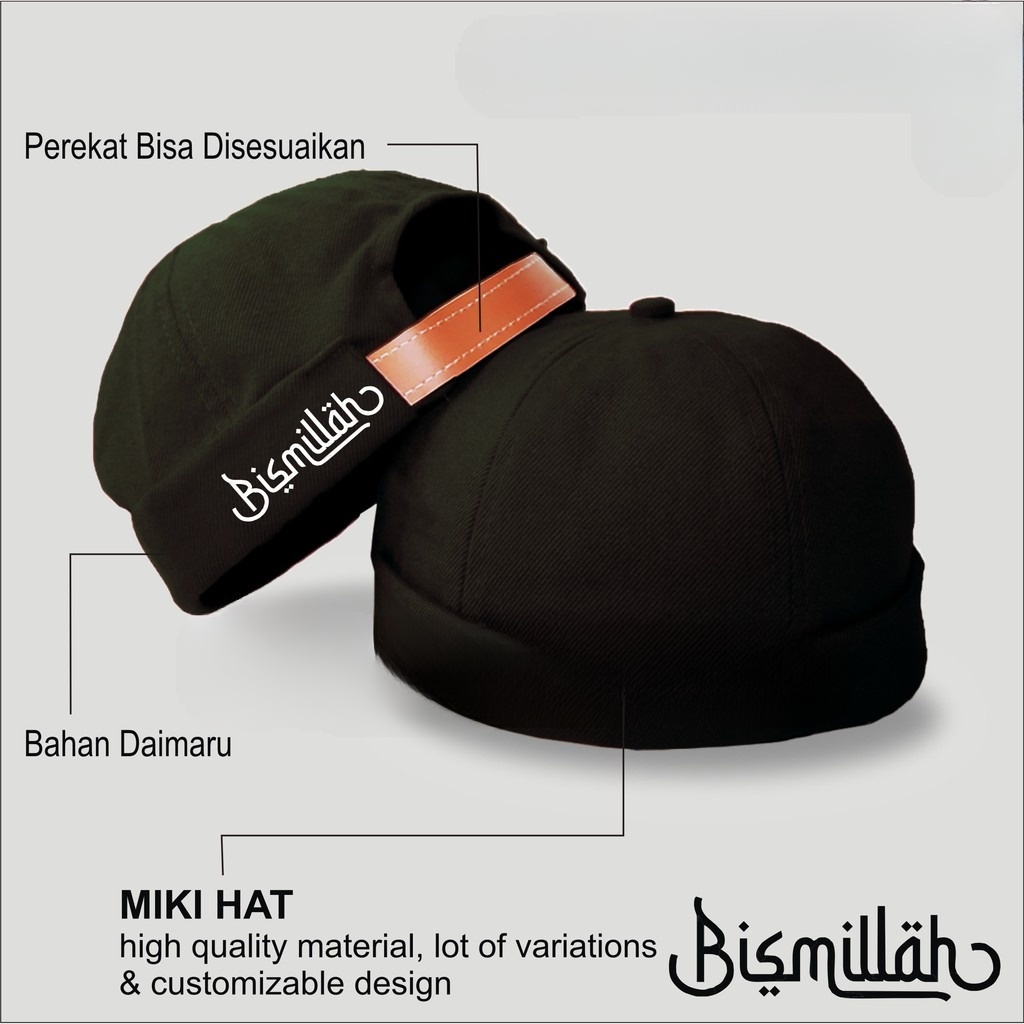 Jual Topi Peci Miki Hat UAS Pria Dewasa Hijrah Termurah / Topi Peci ...