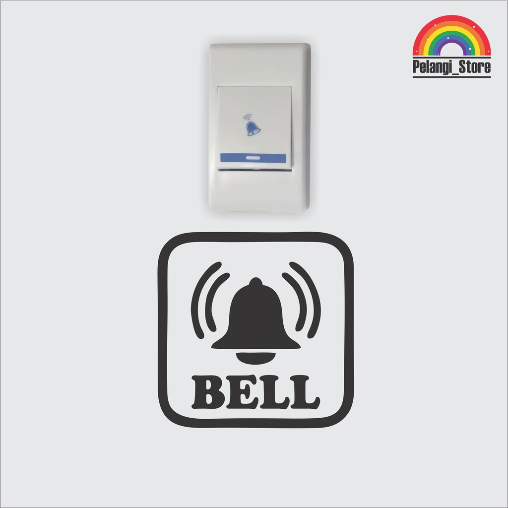 Jual Stiker Cutting bell pintu rumah - Bell Sticker custom | Shopee ...