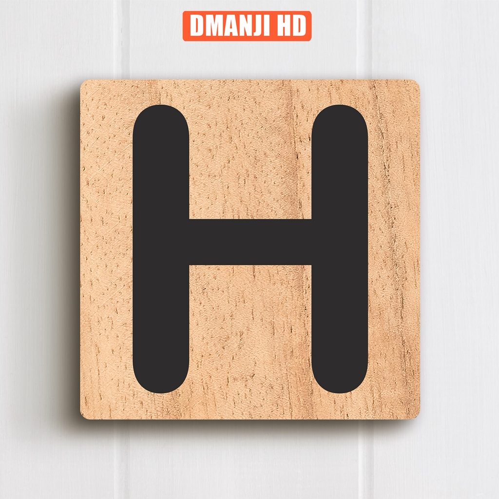 Jual DMANJI HD - Huruf kayu Scrabble minimalis | Custome nama huruf ...